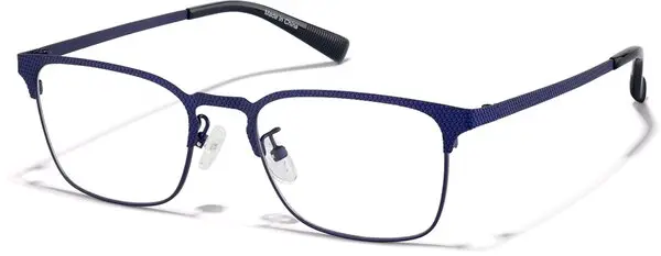Zenni Browline Eyeglasses Full Rim Frame - Blue