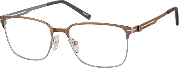 Zenni Browline Eyeglasses Full Rim Frame - Copper