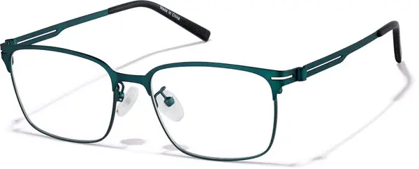 Zenni Browline Eyeglasses Full Rim Frame - Forest Green