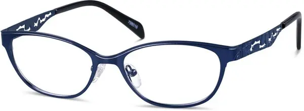 Zenni Oval Full Rim Eyeglasses - Blue