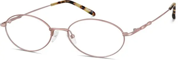 Zenni Oval Full Rim Eyeglasses - Pink