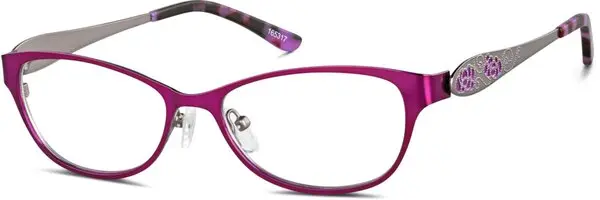 Zenni Oval Full Rim Eyeglasses - Purple