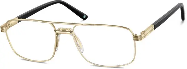 Zenni Titanium Aviator Full Rim Frame - Gold