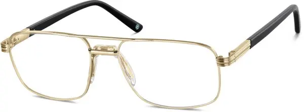 Zenni Titanium Aviator Full Rim Frame - Gold