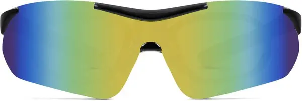 Zenni Sporty Wrap-around Sunglasses With Plastic Frame