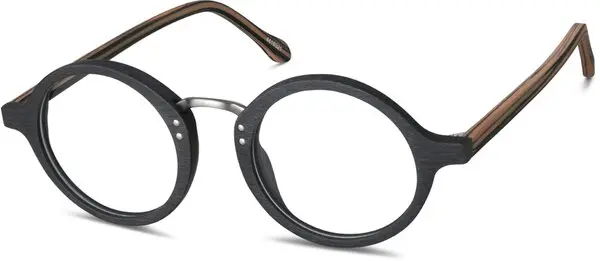 Zenni Round Full Rim Frame Glasses - Black