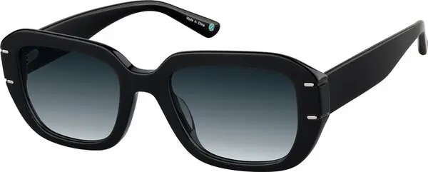Zenni Square Full Rim Sunglasses - Black