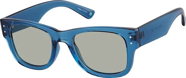 Zenni Square Full Rim Sunglasses - Blue