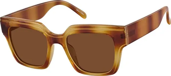 Zenni Square Full Rim Sunglasses - Tortoiseshell