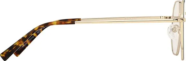 Zenni Geometric Full Rim Eyeglasses - Gold