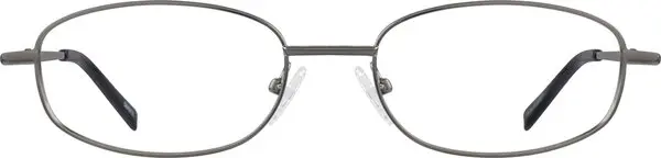 Zenni Oval Full Rim Stainless Steel Eyeglasses - Gray