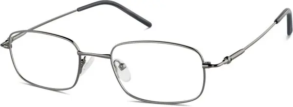 Zenni Lightweight Rectangle Full Rim Frame - Gray