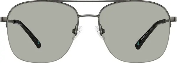 Zenni Aviator Eyeglasses Flex Titanium Frame - Steel