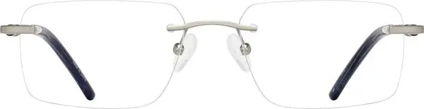 Zenni Rectangle Eyeglasses - Silver