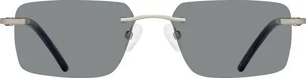 Zenni Rectangle Eyeglasses - Silver