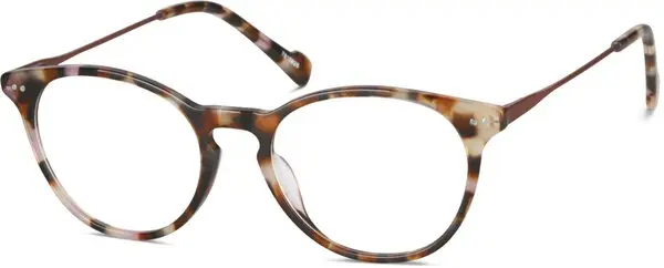 Zenni Round Full Rim Eyeglasses - Tortoiseshell
