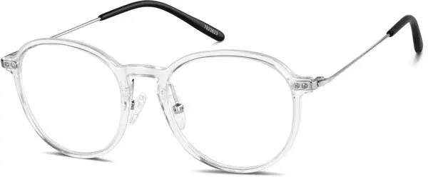 Zenni Full Rim Round Eyeglasses - Clear