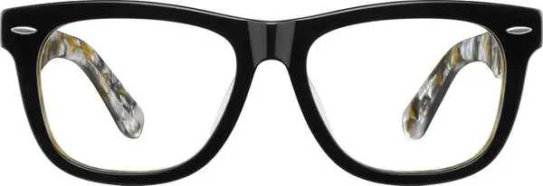 Zenni Experimental Square Eyeglasses - Black