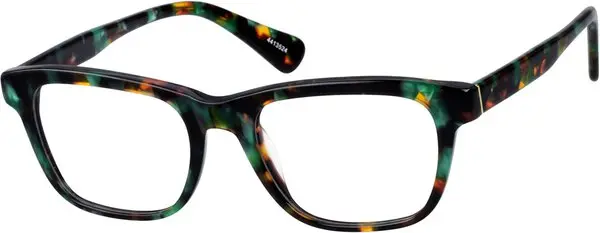 Zenni Experimental Square Eyeglasses - Green