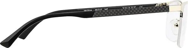 Zenni Rectangle Eyeglasses Carbon Fiber Frame - Gold