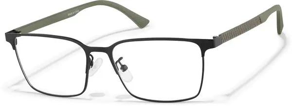 Zenni Square Full Rim Eyeglasses With Carbon Fiber - Black Confetti