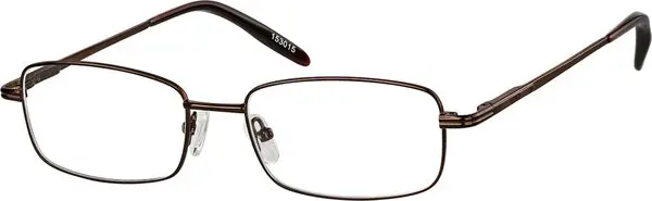 Zenni Rectangle Full Rim Eyeglasses - Brown