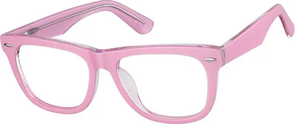 Zenni Square Full Rim Frame Eyeglasses - Pink