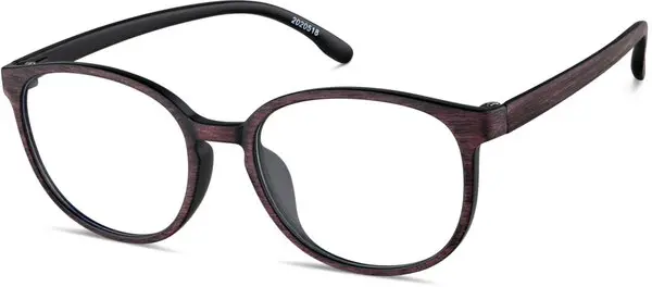 Zenni Round Full Rim Eyeglasses Universal Bridge Fit - Taupe