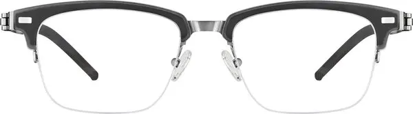 Zenni Classic Browline Mixed Frame Eyeglasses