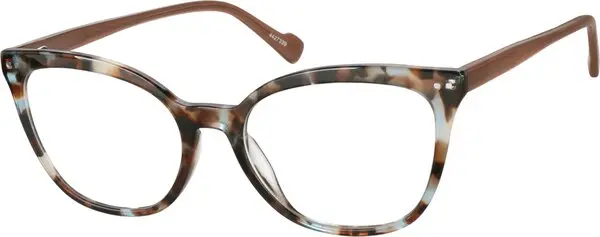 Zenni Cat-eye Full Rim Frame Universal Bridge Fit Glasses - Tortoiseshell