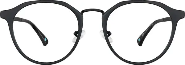 Zenni Round Frame With Snap-on Sunlens - Black