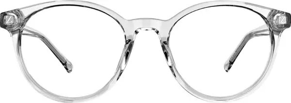 Zenni Round Frame With Snap-on Sunlens - Clear