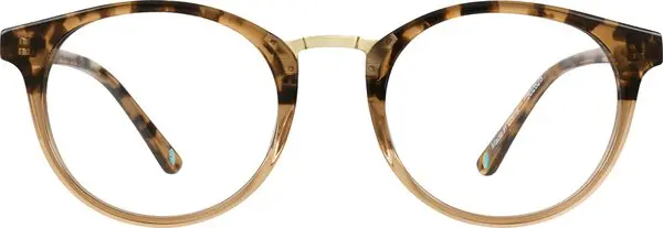 Zenni Round Frame With Snap-on Sunlens - Tortoiseshell