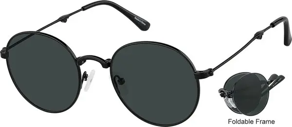 Zenni Round Full Rim Sunglasses - Black