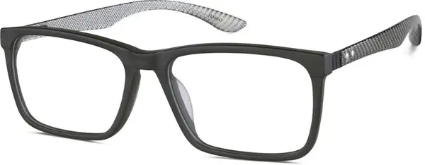 Zenni Rectangle Full Rim Eyeglasses - Black
