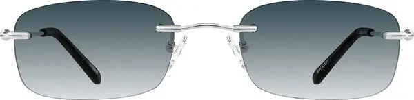 Zenni Lightweight Oval Rimless Titanium Eyeglasses