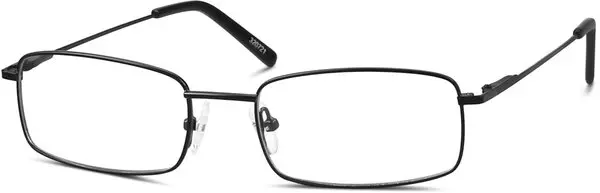 Zenni Lightweight Rectangle Full Rim Eyeglasses - Black