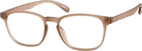 Zenni Classic Square Full Rim Frame - Taupe