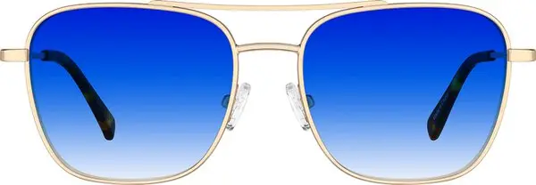 Zenni Aviator Full Rim Eyeglasses - Gold