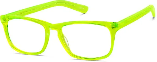 Zenni Full Rim Rectangle Eyeglasses - Green