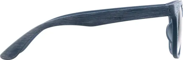 Zenni Square Prescription Glasses Universal Bridge Fit Woodgrain Plastic Full Rim Frame
