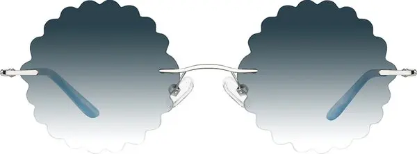 Zenni Geometric Rimless Flex Titanium Frame - Silver