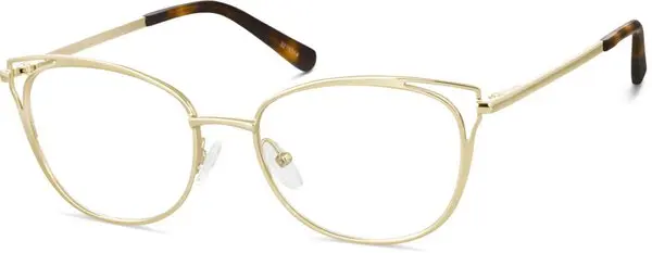 Zenni Cat-eye Full Rim Eyeglasses - Gold