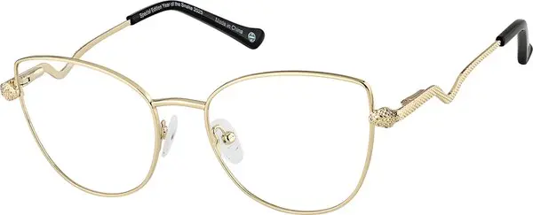 Zenni Cat-eye Full Rim Frame - Gold