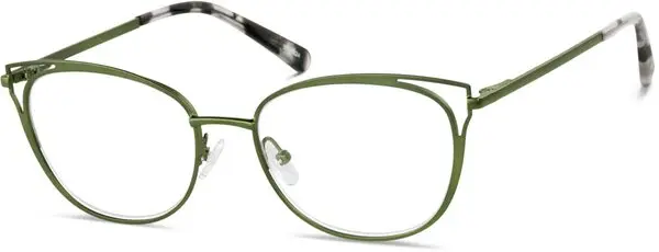 Zenni Cat-eye Full Rim Eyeglasses - Moss