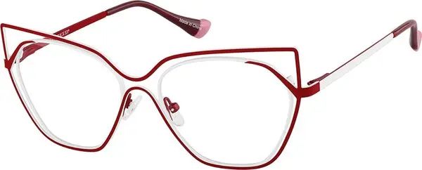 Zenni Cat-eye Full Rim Eyeglasses - Red
