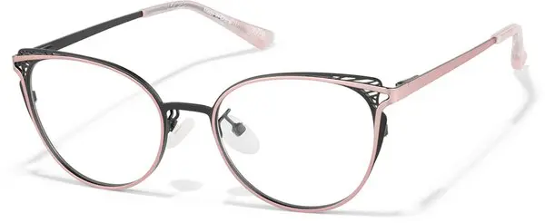 Zenni Cat-eye Full Rim Frame - Rose Gold And Black