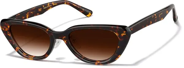 Zenni Retro Cat-eye Full Rim Frame Sunglasses - Tortoiseshell