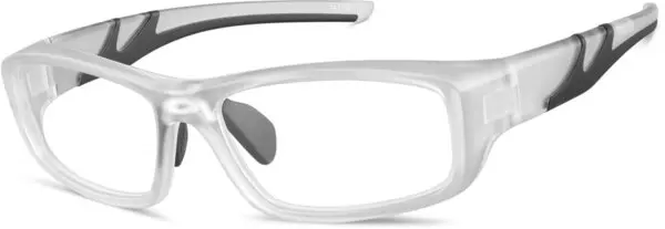 Zenni Sporty Wrap-around Full Rim Sports Glasses - Clear