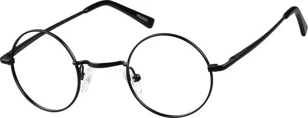 Zenni Round Eyeglasses Stainless Steel Full Rim - Black